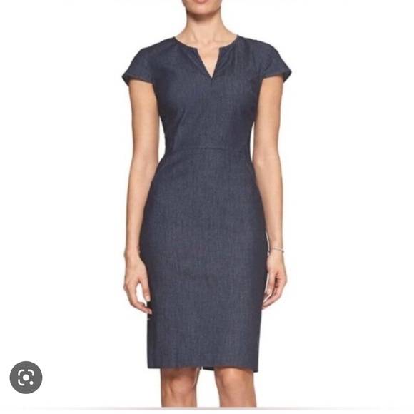 Banana Republic | Dresses | Banana Republic Denim Sheath Dress | Poshmark